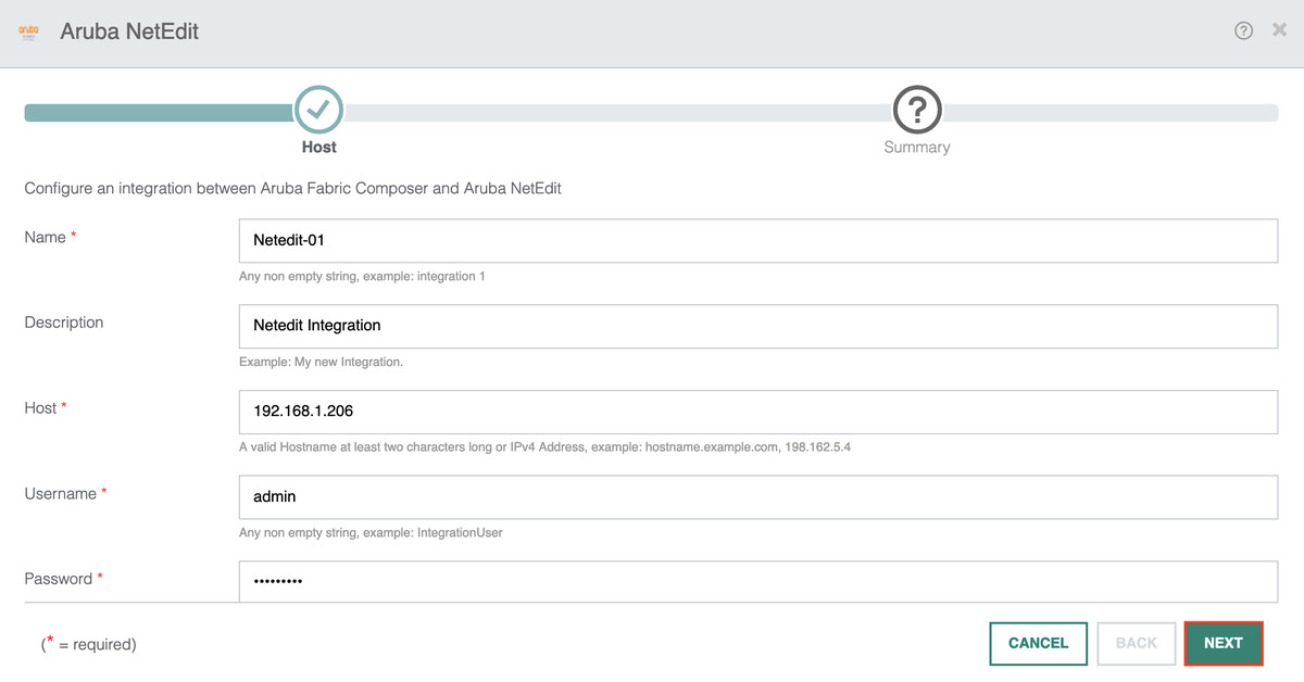 AFC Integration with Aruba NetEdit | networkrunt