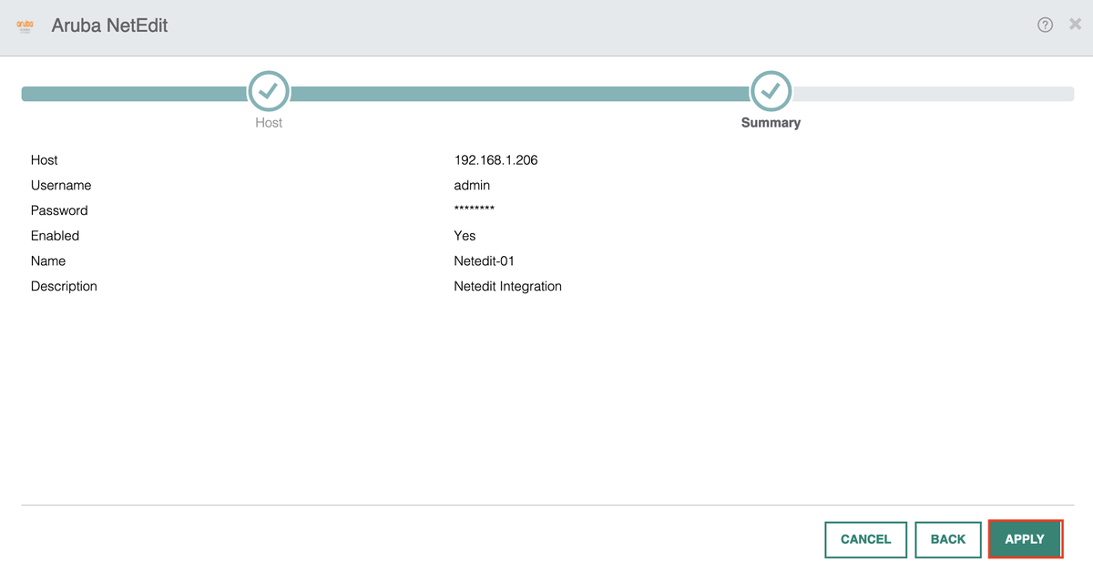 AFC Integration with Aruba NetEdit | networkrunt